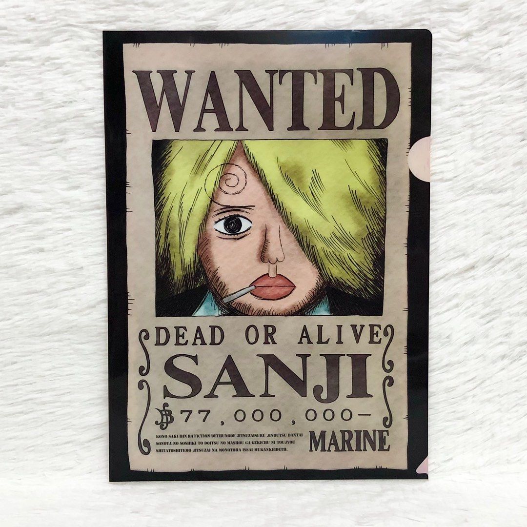 One Piece Sanji Clear File Folder Anime Merch Japan, Hobbies & Toys ...
