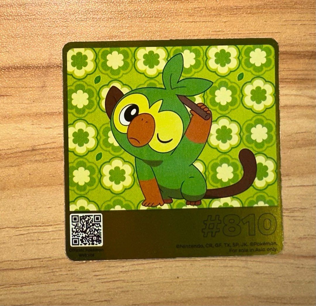 Oreo Pokemon Cards- GROOKEY (only 1 RARE), Hobbies & Toys, Toys & Games ...