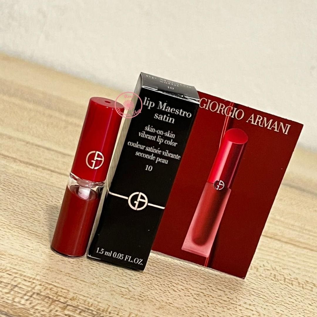 [Original] GIORGIO ARMANI LIP MAESTRO Satin Skin-On-Skin Vibrant Lip ...