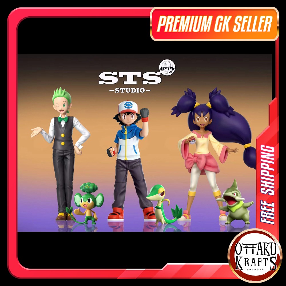Pokemon | Ash Ketchum X Cilan X Iris | STS Studio | 【FREE Shipping - PO ...