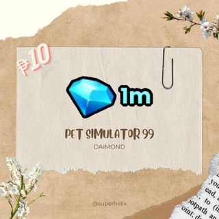 1 Million Gem/Diamond Pet simulator, Video Gaming, Gaming Accessories ...