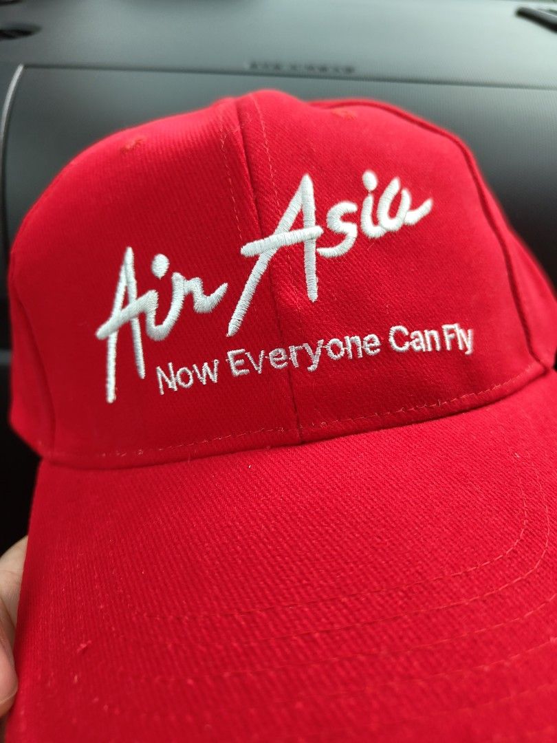 Rare AirAsia Classic 1st Gen Red Cap Topi Air Asia Merah, Men's Fashion ...