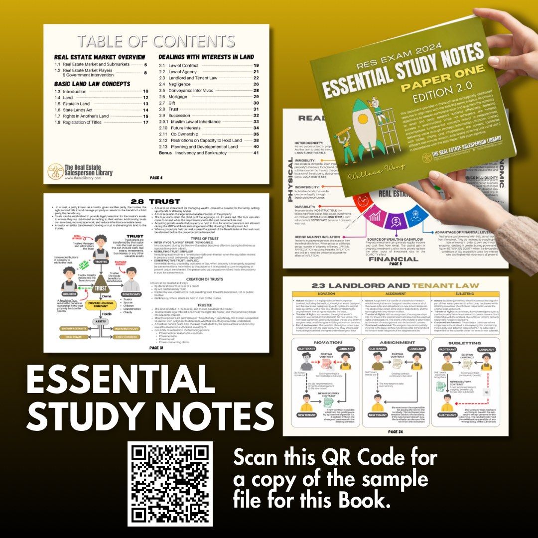 RES Exam Notes 2024 - Essential Study Notes for Paper 1. RES Revision ...
