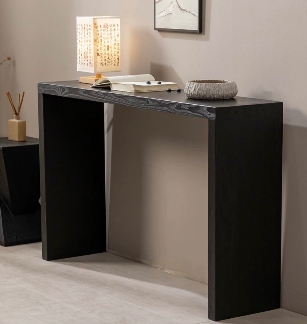 SCRIPT Modern Solid Wood Console Table, Furniture & Home Living ...