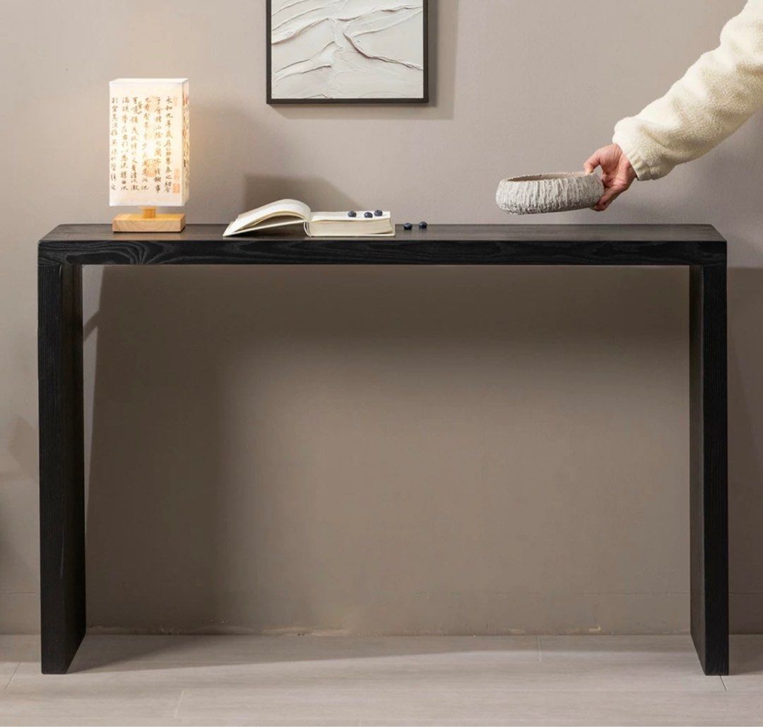 SCRIPT Modern Solid Wood Console Table, Furniture & Home Living ...