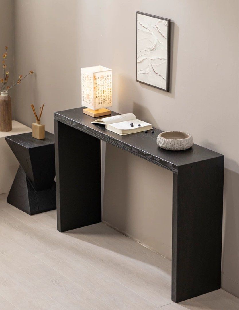SCRIPT Modern Solid Wood Console Table, Furniture & Home Living ...
