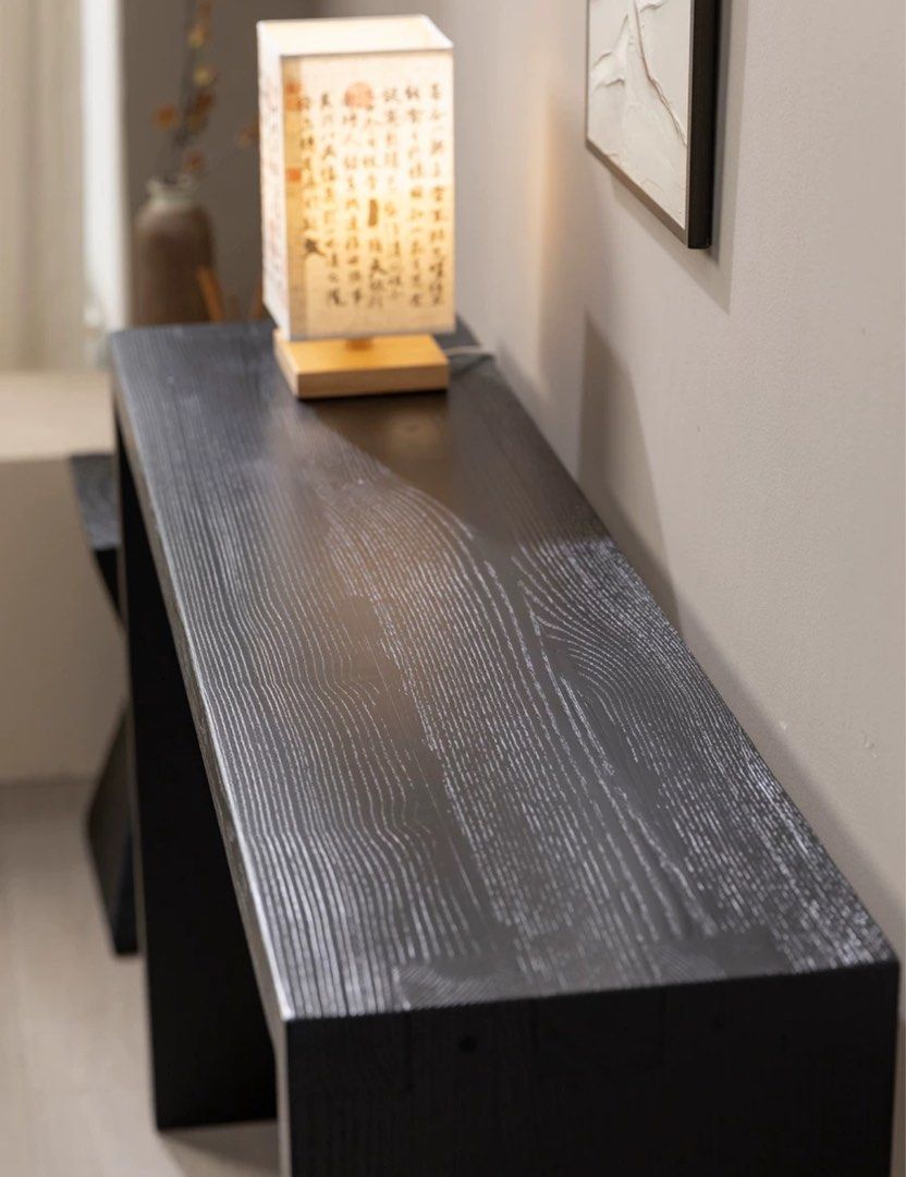 SCRIPT Modern Solid Wood Console Table, Furniture & Home Living ...