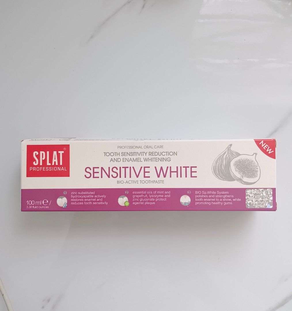SPLAT Professional Bio-Active Toothpaste Sensitive White 100ml, Beauty ...