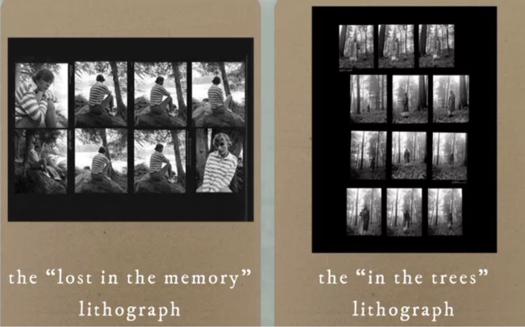 Taylor swift 2020 folklore in the trees lost in the memory lithograph ...