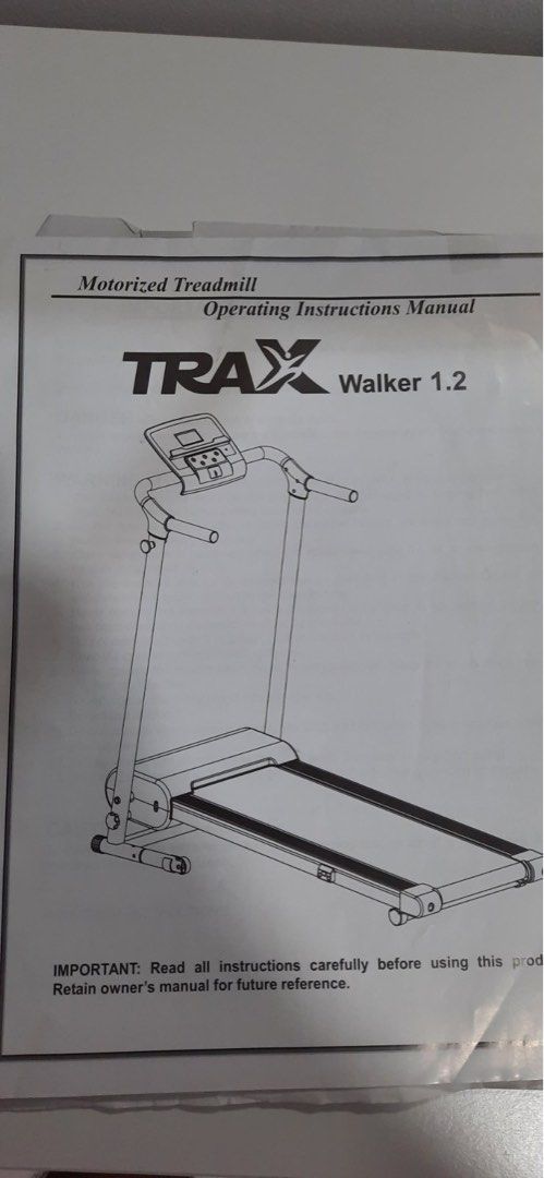 Trax Walker Motorizer Threadmill, Sports Equipment, Exercise & Fitness ...