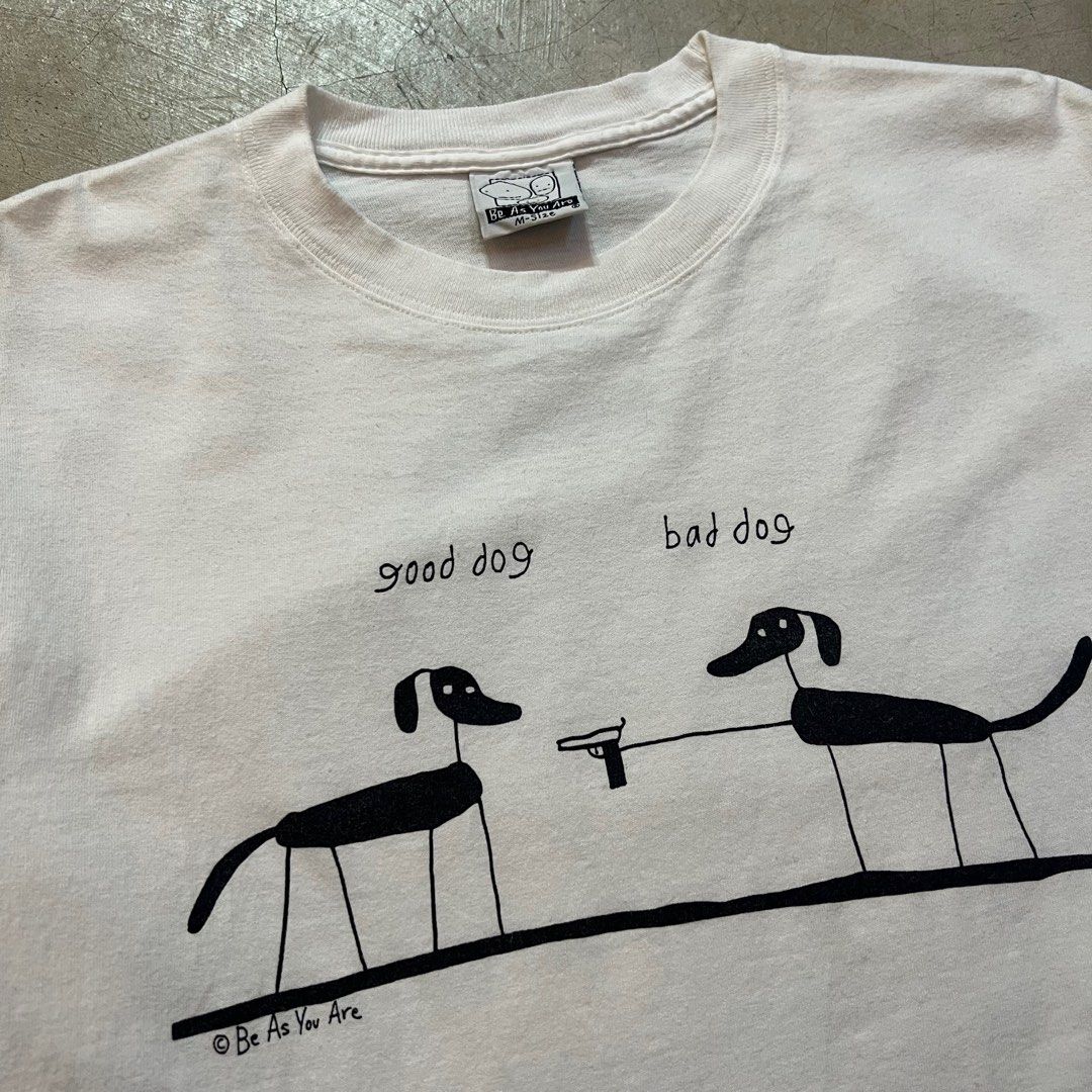Vintage Good/Bad Dog Graphic, Men's Fashion, Tops & Sets, Tshirts ...