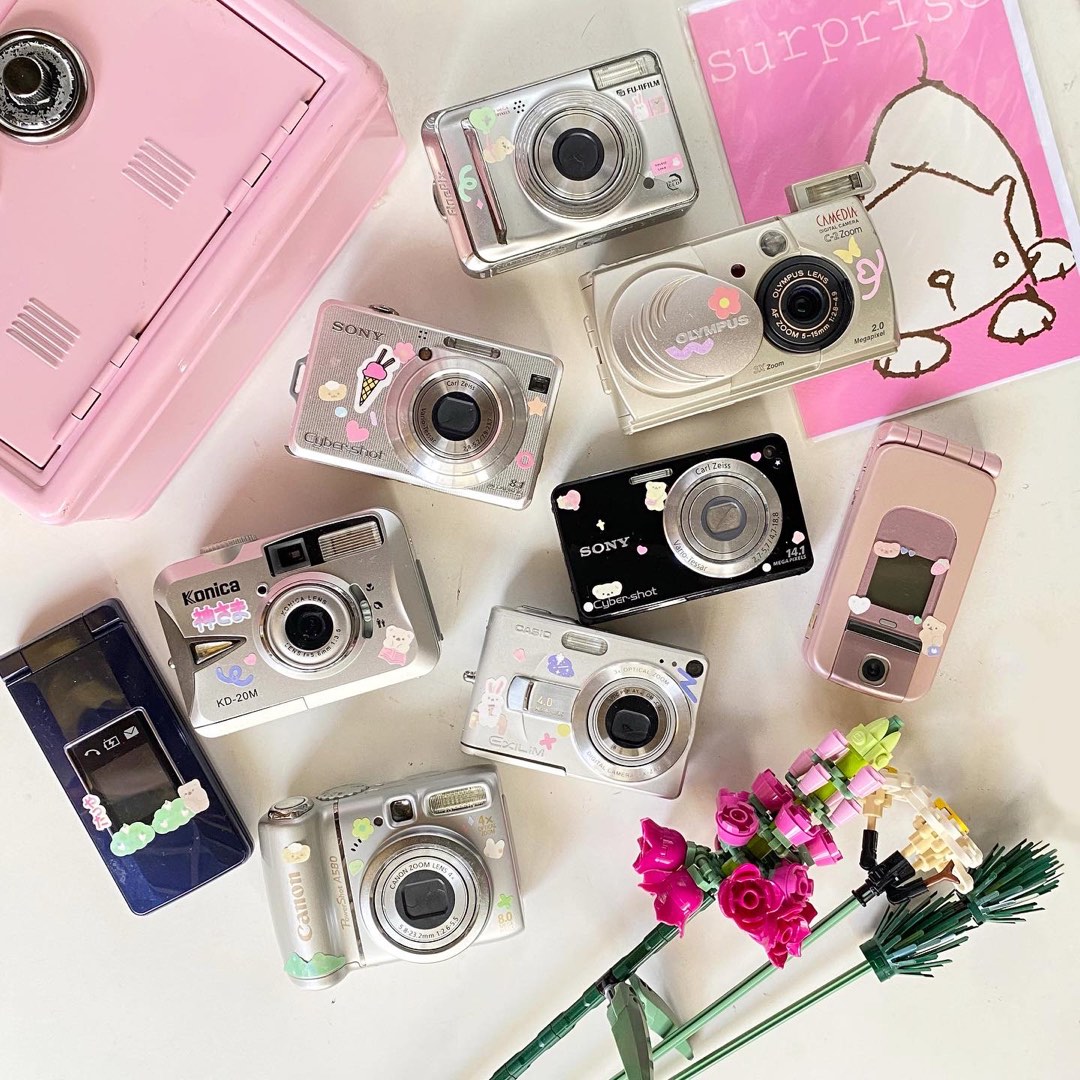 Vintage Sony Steadyshot Canon Powershot Casio Exilim Olympus Camedia ...