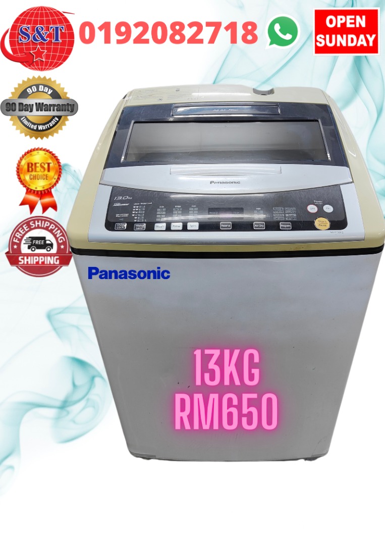 WASHING MACHINE PANASONIC 13KG, TV & Home Appliances, Washing Machines and Dryers on Carousell