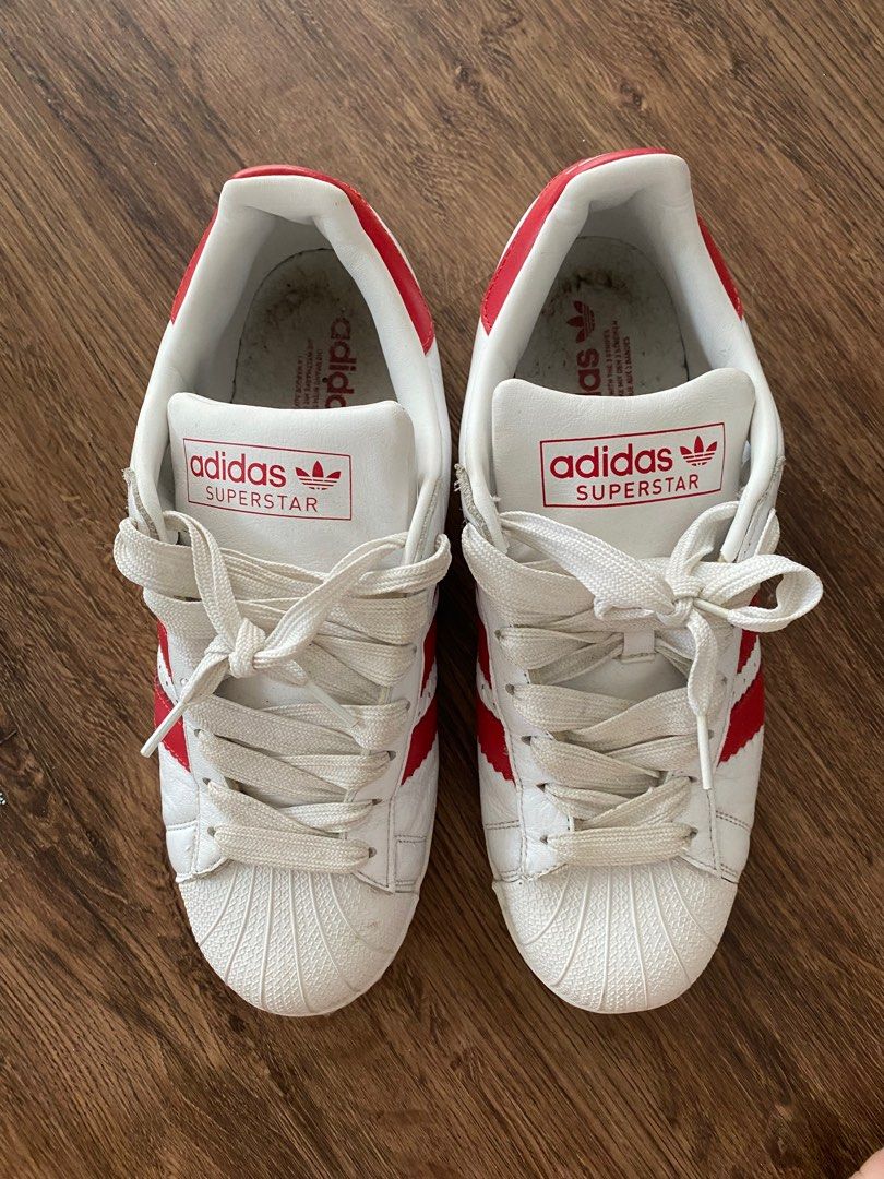 ADIDAS SUPERSTAR RED, Men's Fashion, Footwear, Sneakers on Carousell