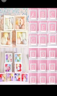 Alphabet transparent box, Hobbies & Toys, Stationery & Craft, Occasions ...