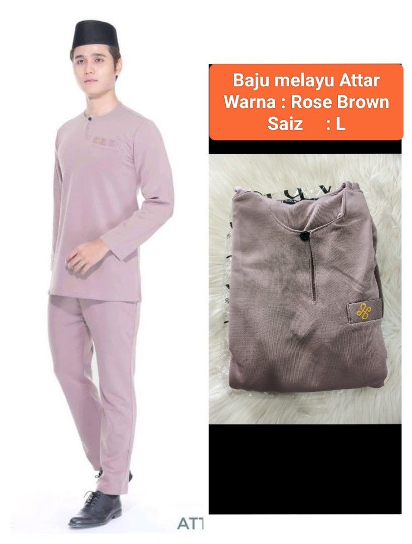 Baju melayu Attar, Men's Fashion, Muslim Wear, Baju Melayu on Carousell