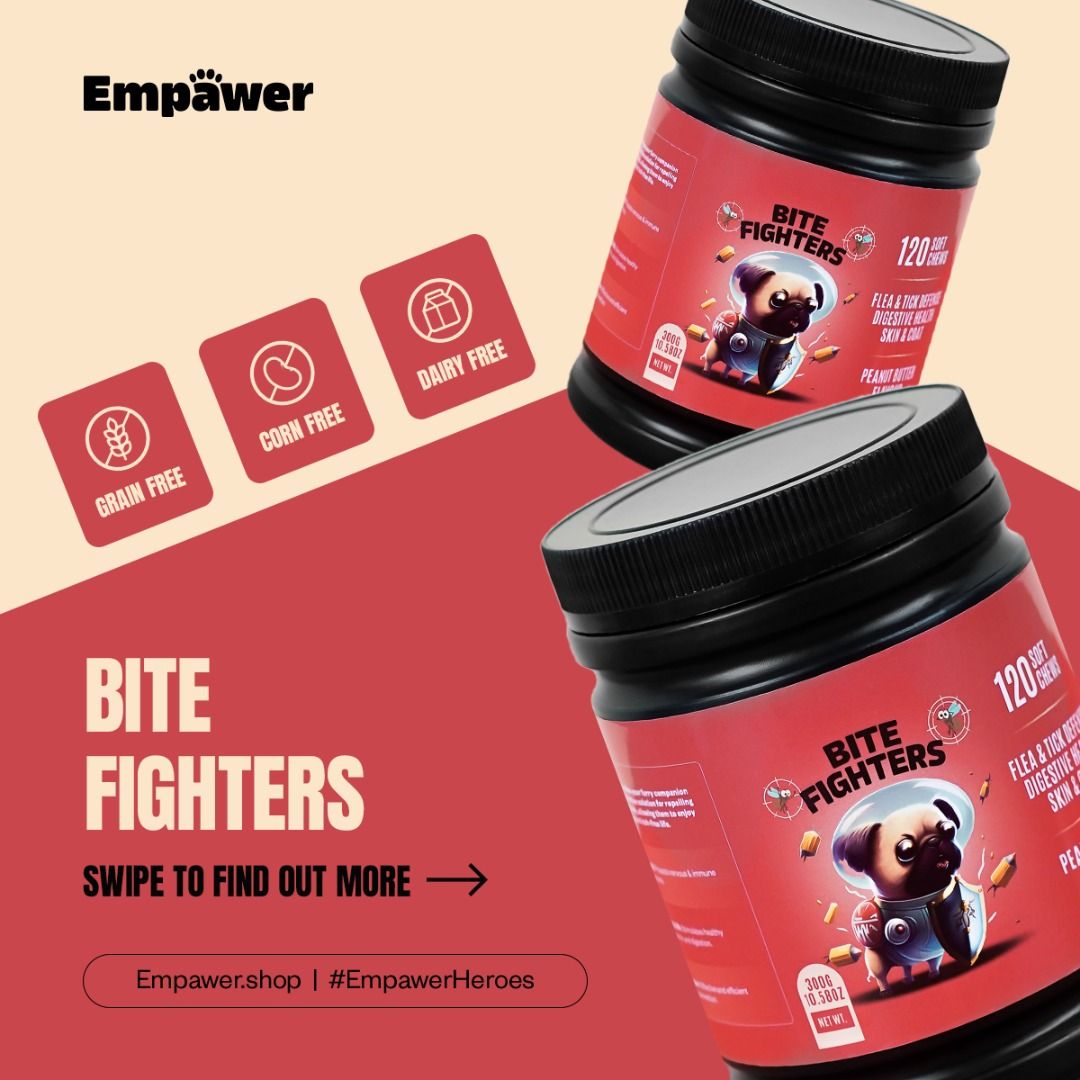 Bite Fighters: Advanced Flea & Tick Prevention Soft Chews, Pet Supplies ...