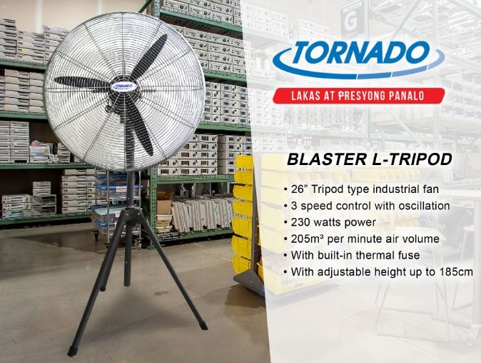 BLASTER L-TRIPOD/BLASTER XL-TRIPOD INDUSTRIAL FAN, TV & Home Appliances ...