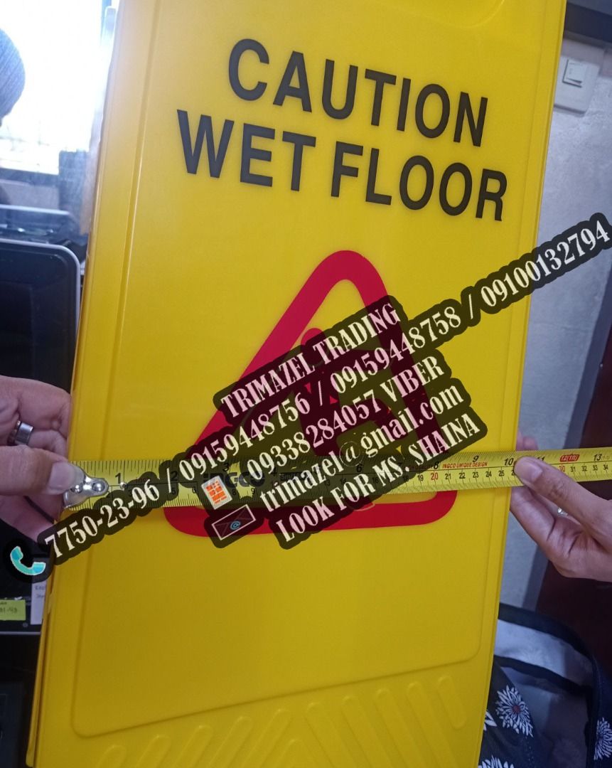 CAUTION WET FLOOR SIGNAGE, Commercial & Industrial, Construction Tools ...