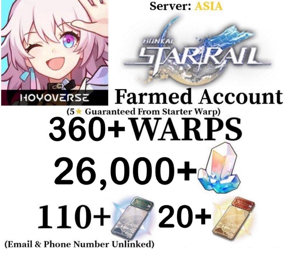 Cheapest Honkai Star Rail Account | HSR Reroll Starter, Video Gaming, Gaming Accessories, Game ...