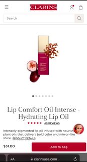Clarins Mini Lip Oil Set (01 Honey & 04 Pitaya), Beauty & Personal Care ...
