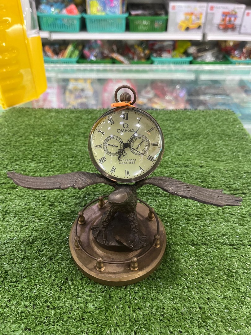 CLOCK EAGLE LOGO OMEGA, Hobbies & Toys, Collectibles & Memorabilia ...