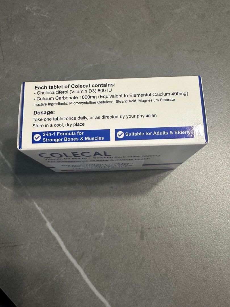 Colecal Calcium, Health & Nutrition, Health Supplements, Vitamins ...