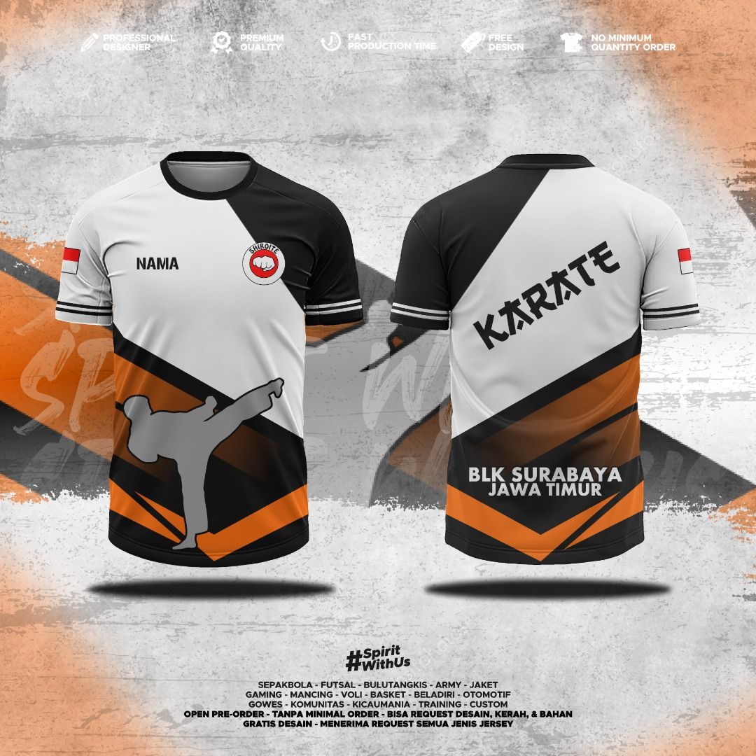 Contoh Desain Jersey Beladiri kustom Surabaya - 0877.5129.2587, Olah ...