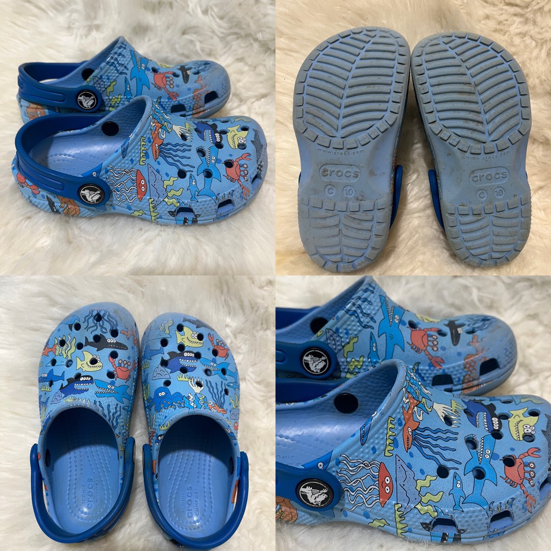 Crocs Shark Clog, Babies & Kids, Babies & Kids Fashion on Carousell