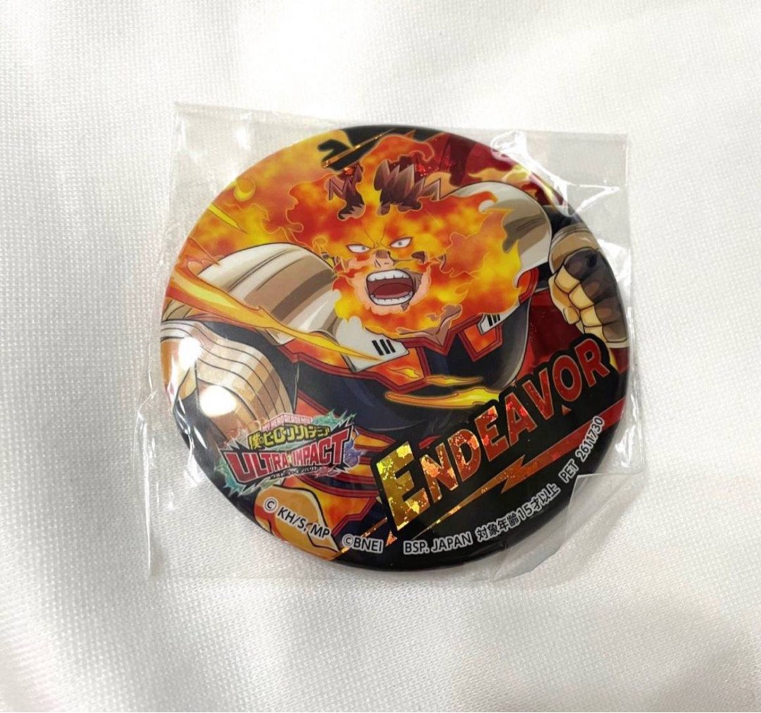 endeavour todoroki enji ultra impact badge (bnha mha boku no hero ...