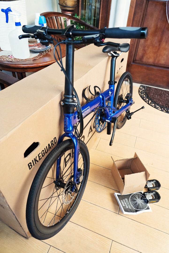 Folding Bike Pro Action Falcon 10SP Speed 20 Inch Classic Blue, Olah ...