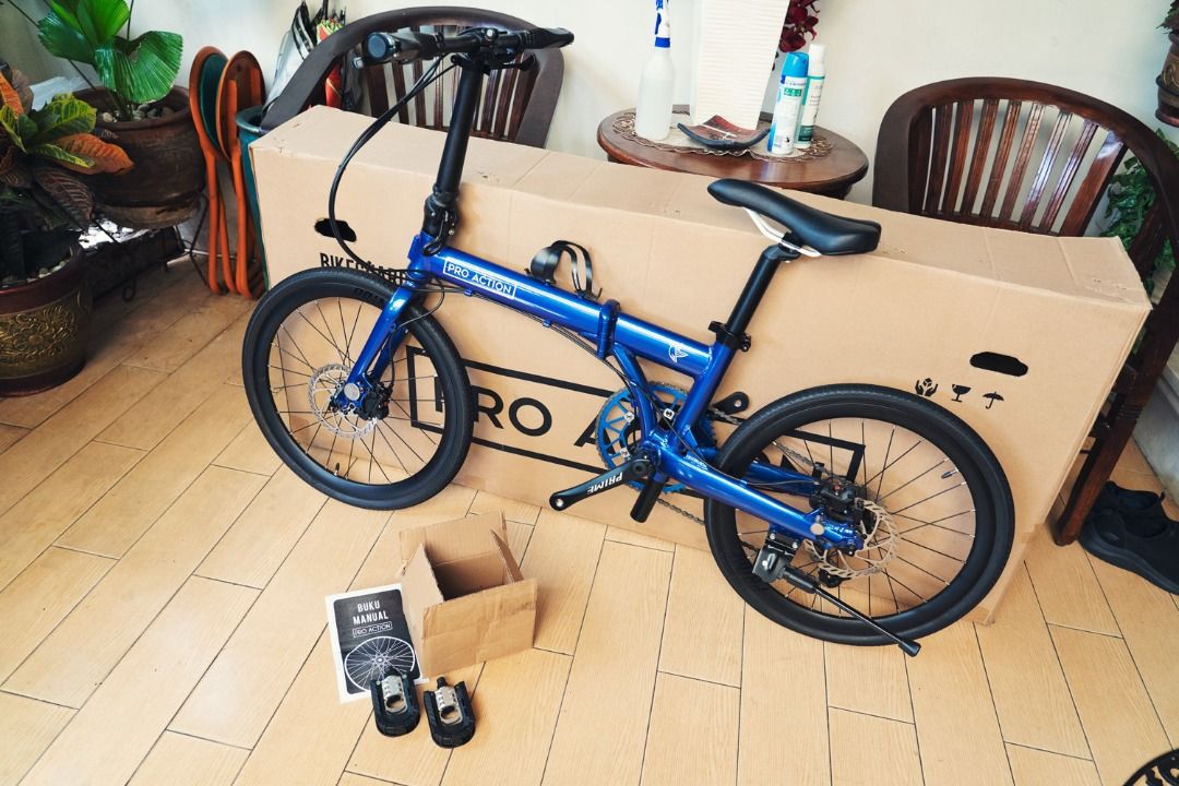 Folding Bike Pro Action Falcon 10SP Speed 20 Inch Classic Blue, Olah ...