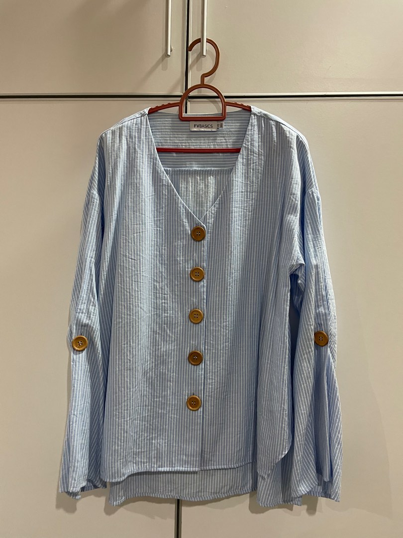FV Basics Shirt, Women's Fashion, Tops, Shirts on Carousell