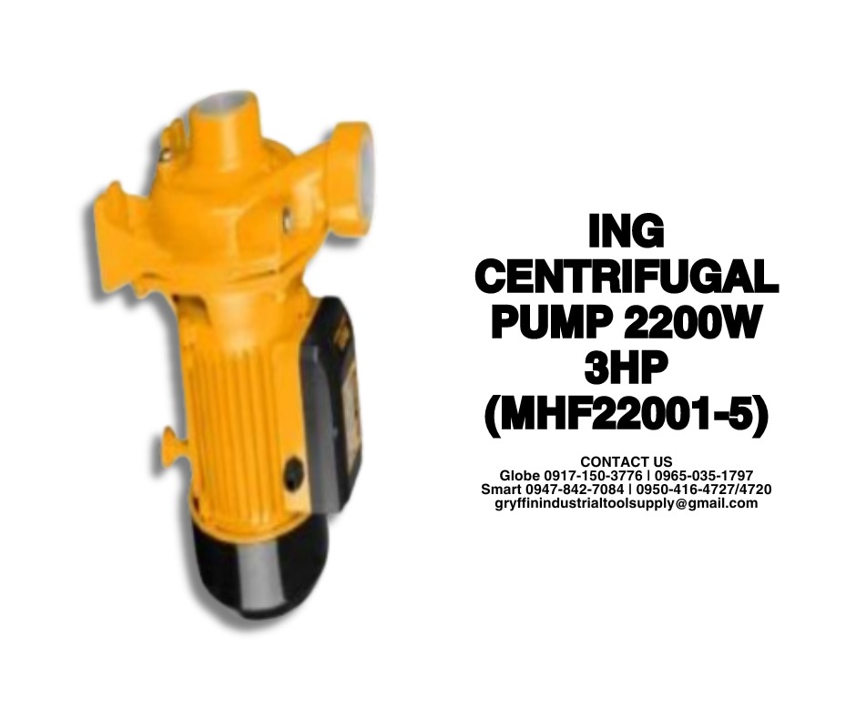 ING CENTRIFUGAL PUMP 2200W 3HP (MHF22001-5), Commercial & Industrial ...