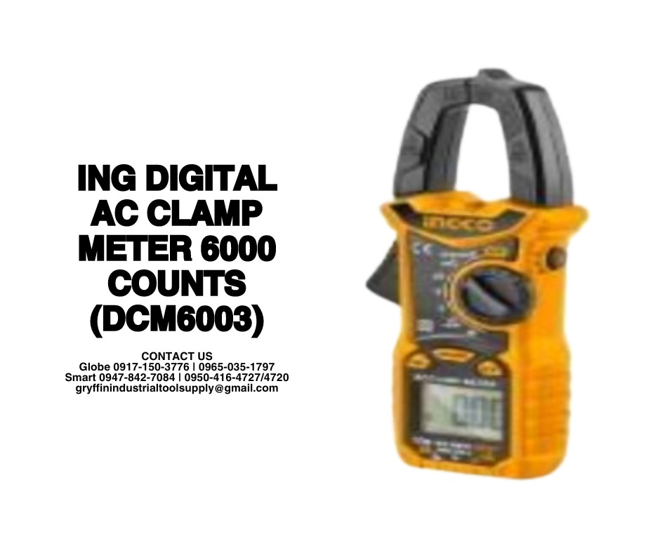 ING DIGITAL AC CLAMP METER 6000 COUNTS (DCM6003), Commercial ...