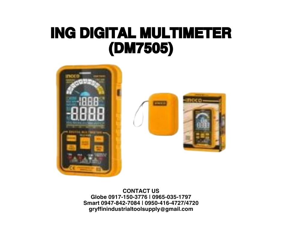 ING DIGITAL MULTIMETER (DM7505), Commercial & Industrial, Industrial ...