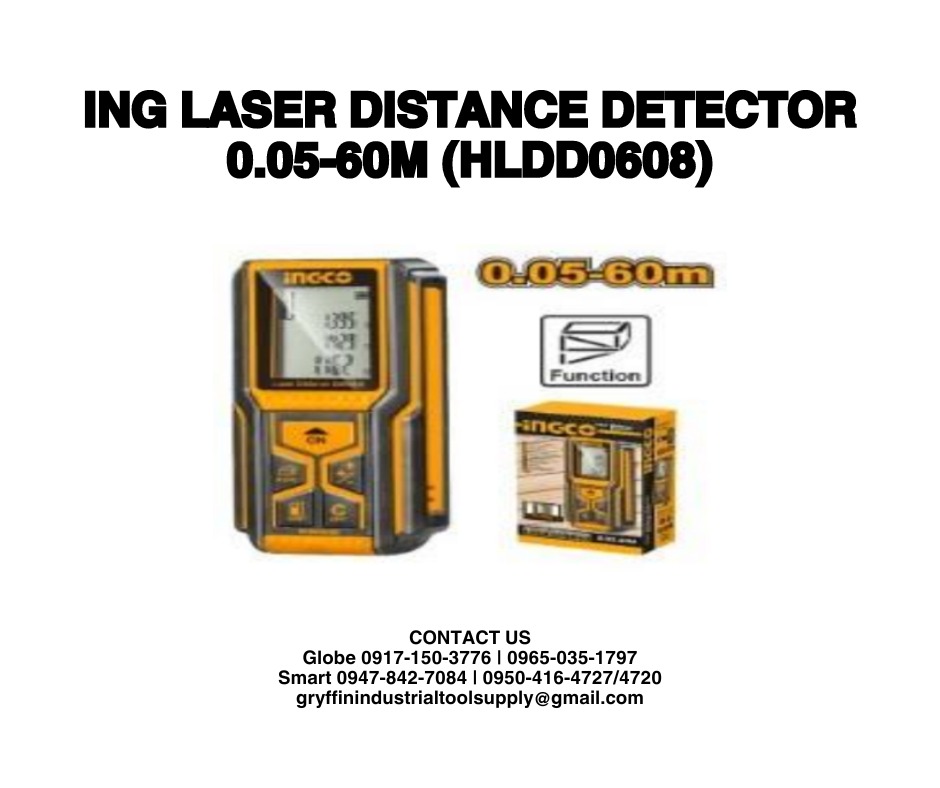 ING LASER DISTANCE DETECTOR 0.05-60M (HLDD0608), Commercial ...