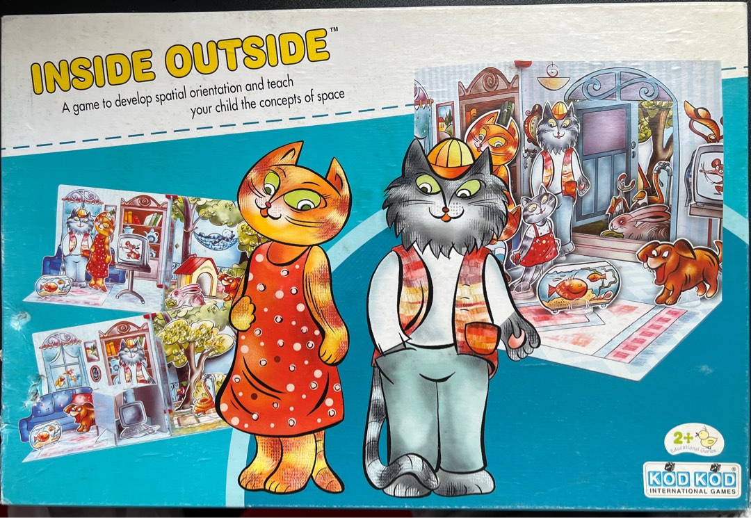 立體紙版空間遊戲Inside Outside (A game to develop spatial orientation and teach ...