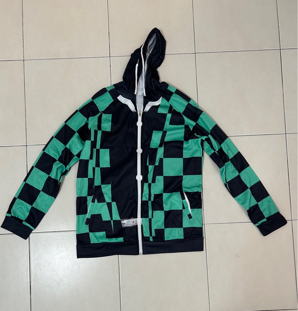 Kamado Tanjiro Jacket Demon Slayer KNY 4XL, Men's Fashion, Coats ...