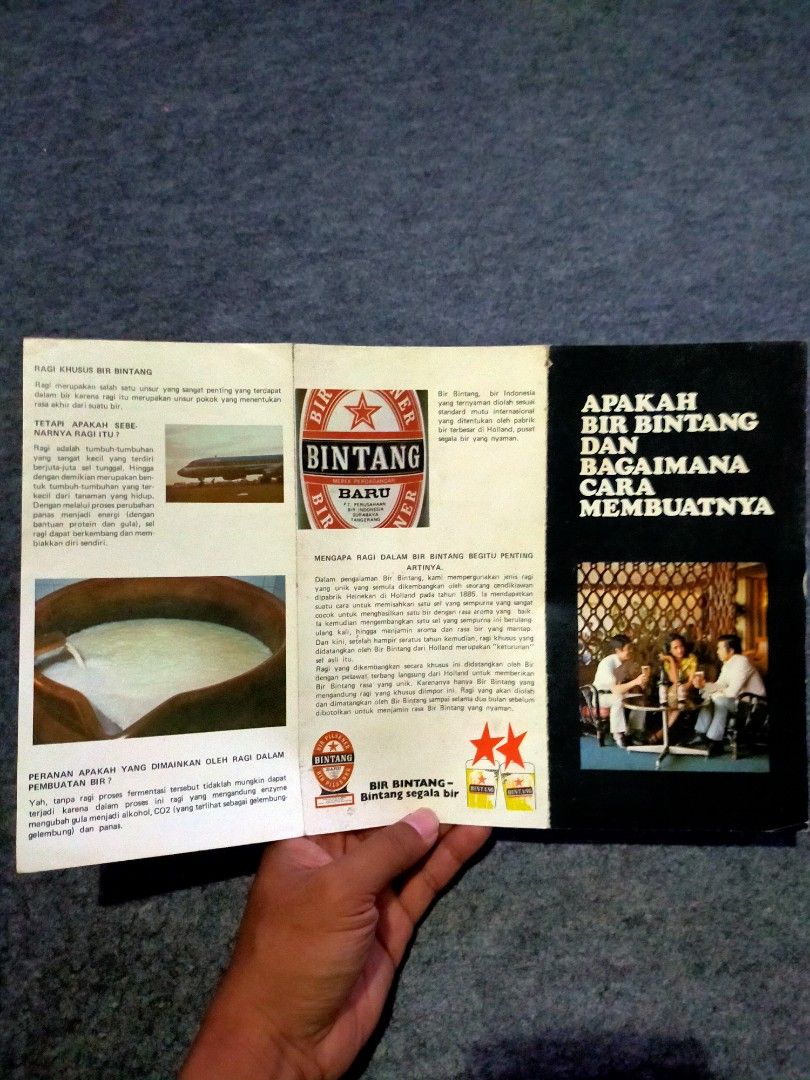 Leaflet Flyer Iklan Bir Bintang Antik thn 70an, Antik, Pajangan di ...