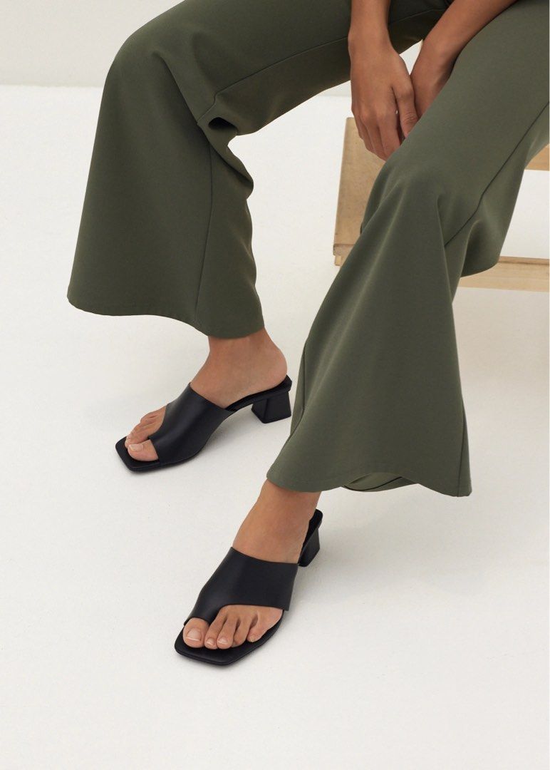LOVE BONITO Paloma Cut Out Block Heels, Women's Fashion, Footwear ...