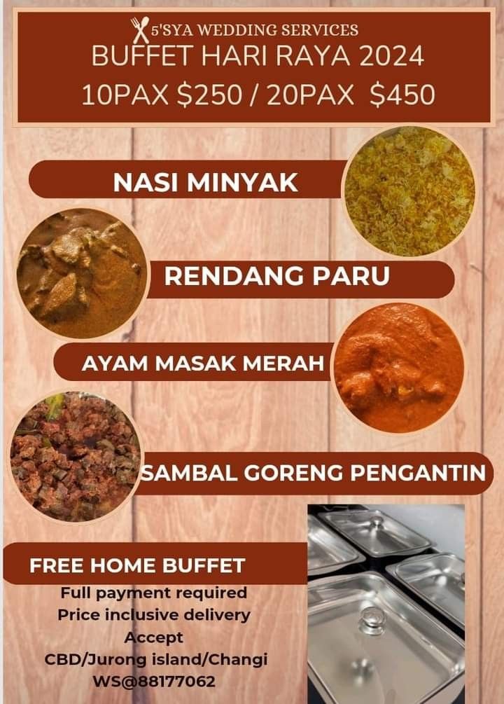 Menu hari raya 2024, Food & Drinks, Local Eats on Carousell