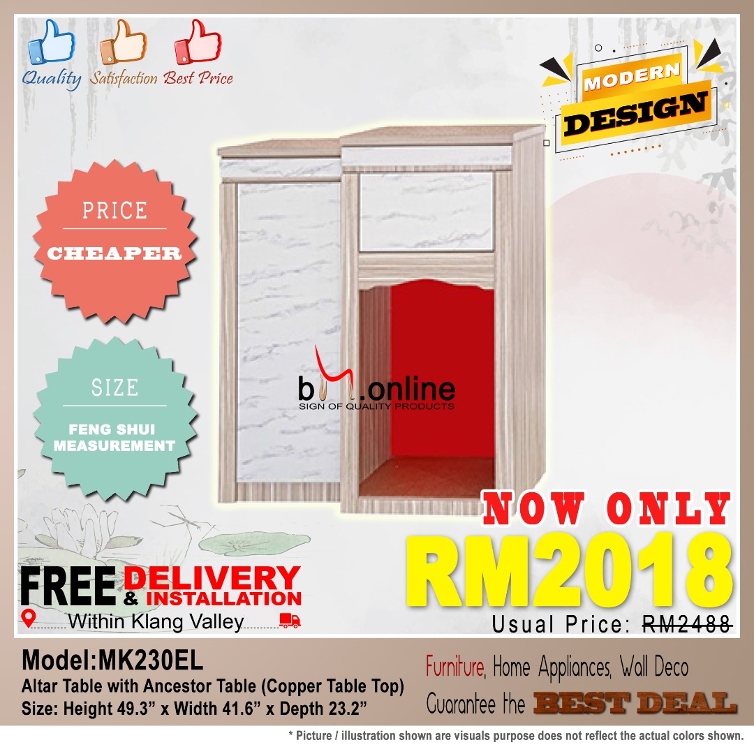 MODERN DESIGN PRAYER TABLE / PRAYING CABINET / ALTAR TABLE with ...