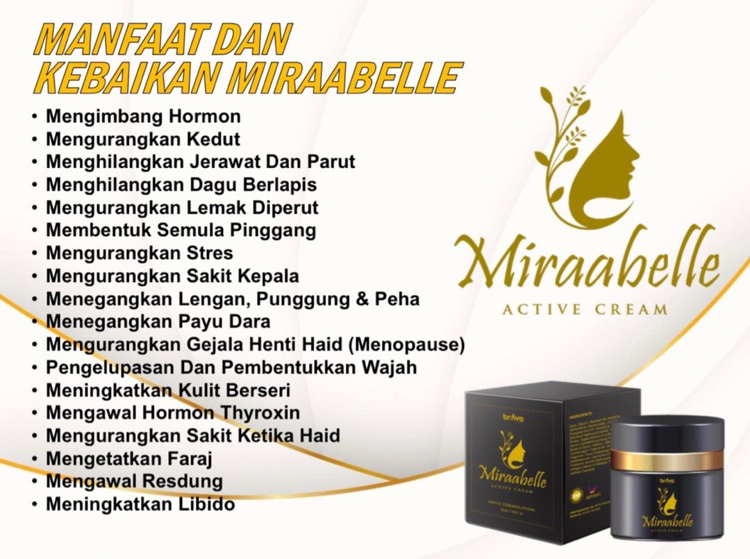 New with seal - Miraabelle Cream by BrAvo Exp October 2025, Health ...