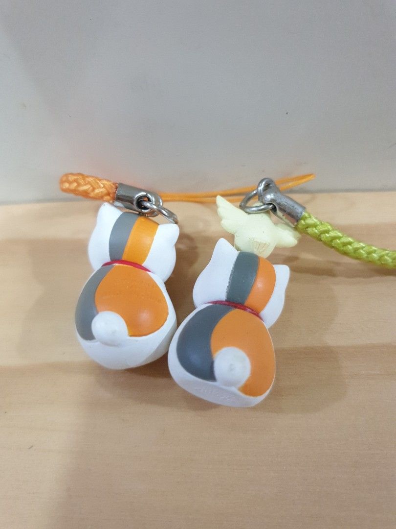Nyanko Sensei mini figure strap set of 2, Hobbies & Toys, Toys & Games ...