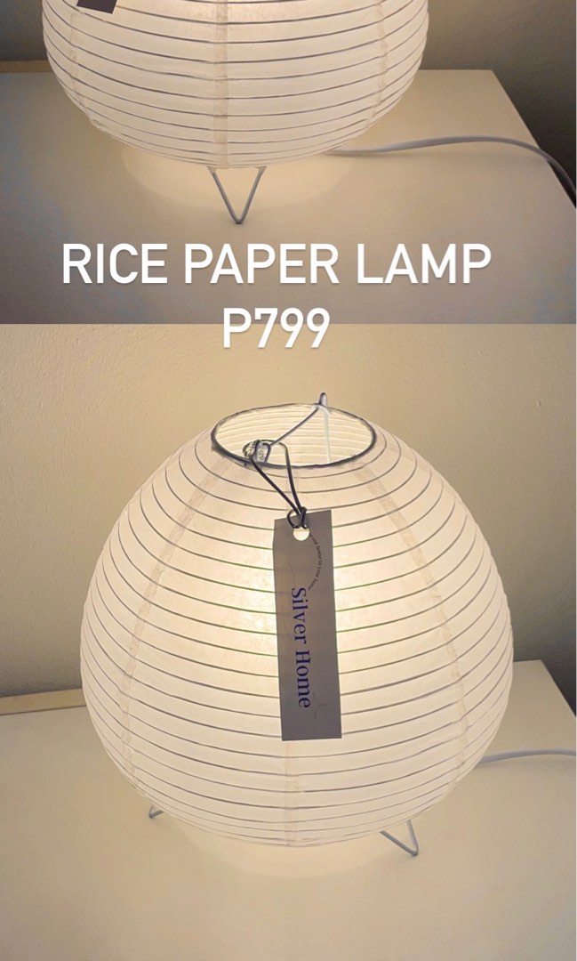 paper lantern lamp post modern aesthetic bauhaus, Furniture & Home ...