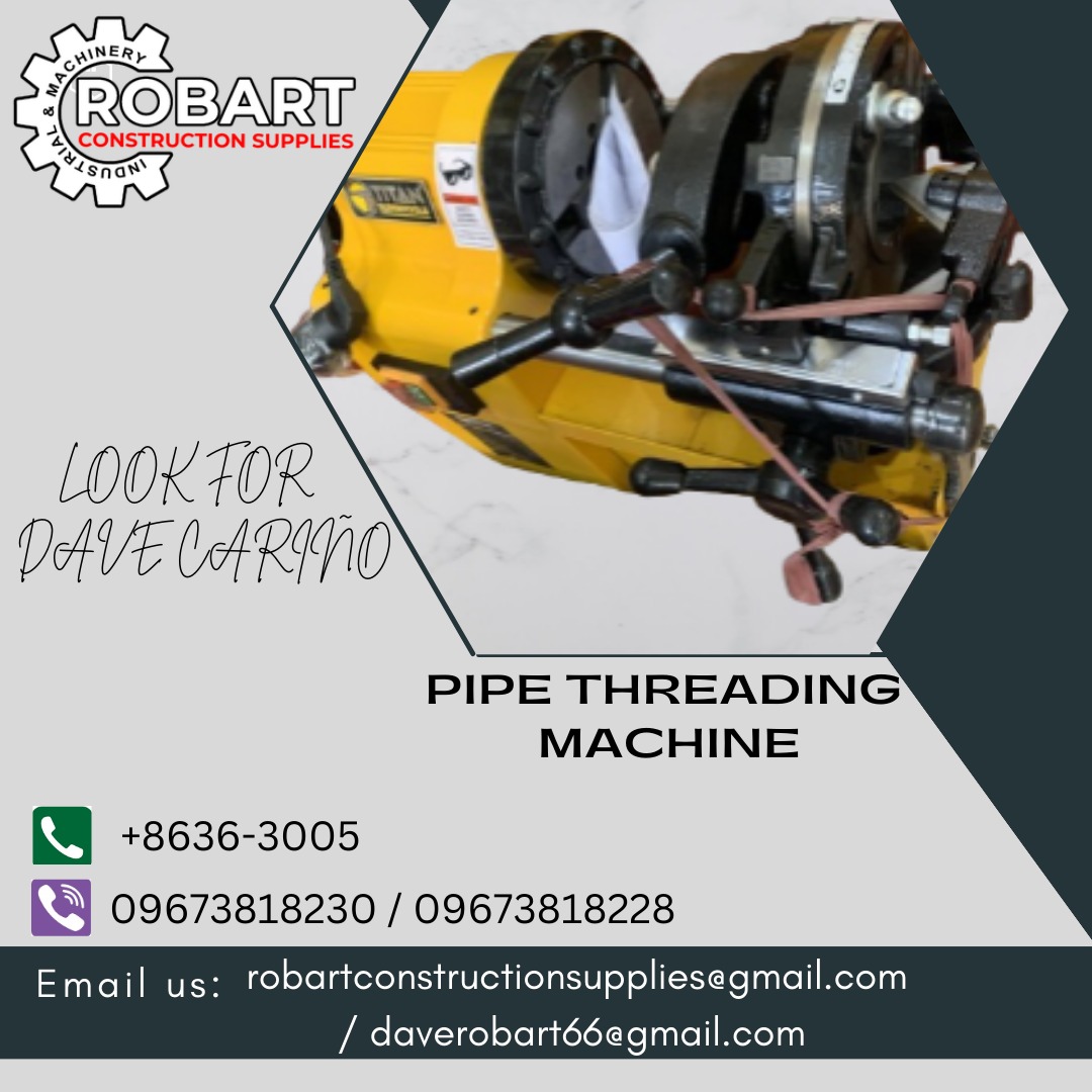 PIPE THREADING MACHINE, Commercial & Industrial, Construction Tools ...