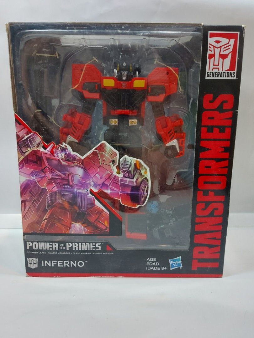 變形金剛世代系列POTP V級 巡弋戰將 INFERNO 地獄火, 書籍、休閒與玩具, 玩具、公仔、桌遊在旋轉拍賣