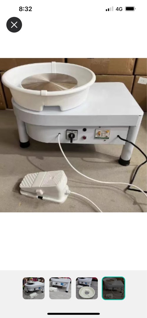 Pottery wheel electric with pedal, Hobbies & Toys, Stationery & Craft ...