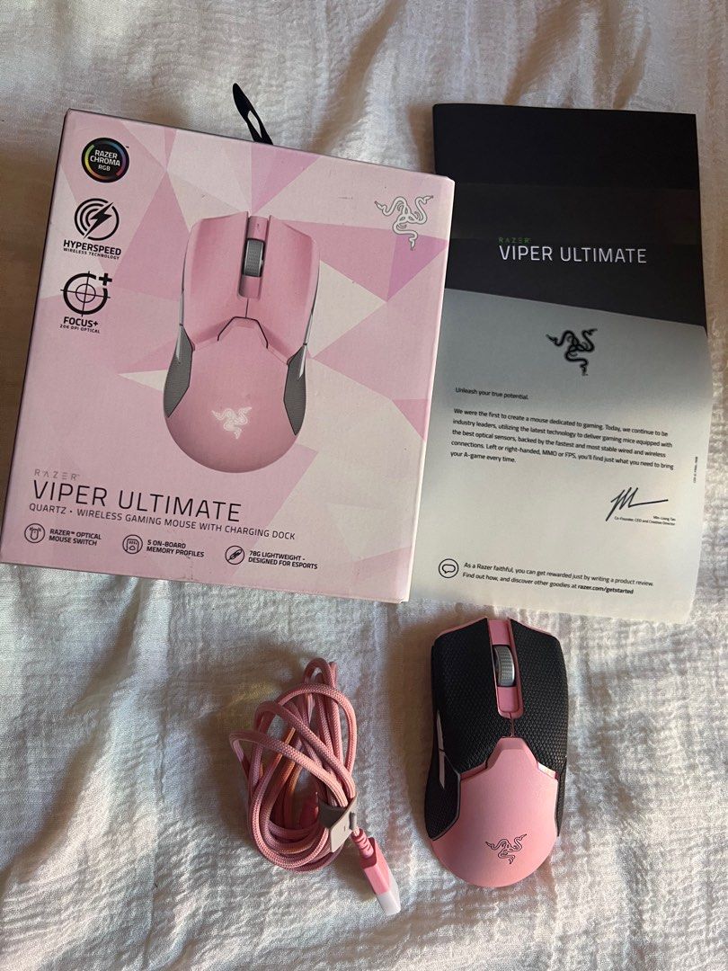 Razer Viper Ultimate Wireless Gaming Mouse (Quartz/NO DOCK), Computers ...